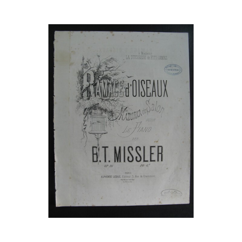 Missler B. T. Bird Ramage Piano | eBay