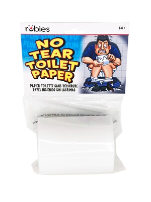 NO TEAR TOILET PAPER - Prank Gag Funny Impossible To Tear Bathroom Joke ...
