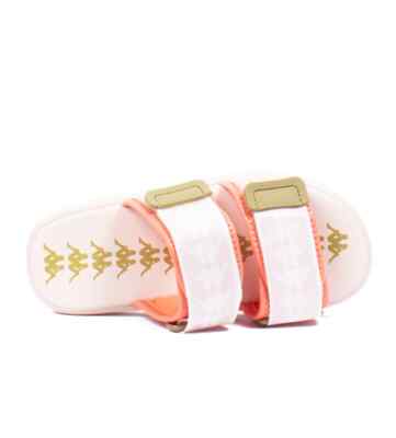 Kappa Sandals 222 Banda Aster 2 311BJLW-A0S Pink Coral Gold White Strap ...