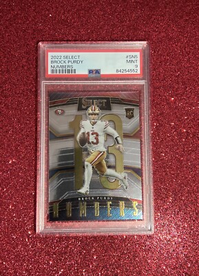 2022 Panini Select #SN5 Brock Purdy - Numbers - PSA 9. ROOKIE CARD MINT ...