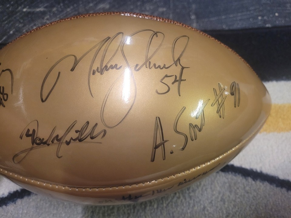 Pittsburgh Steelers autographed signed NFL football Andy Russell,Maddox ...
