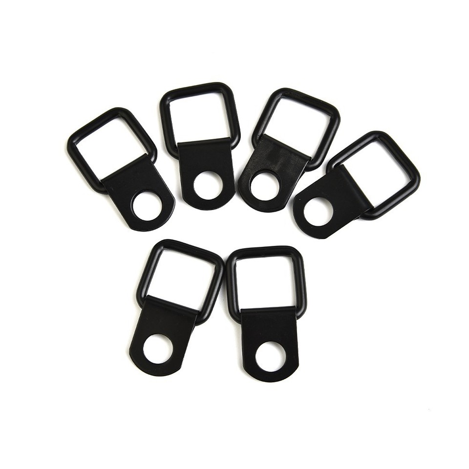 6Pcs Heavy Duty Fixing Point Anchor Lashing Eye Tie Down Loop Black D ...