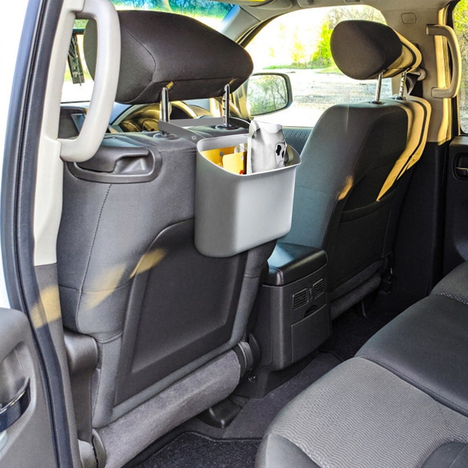 3 pcs Car Trash Can Garbage Storage Container Car Rear Hanging Storage ...