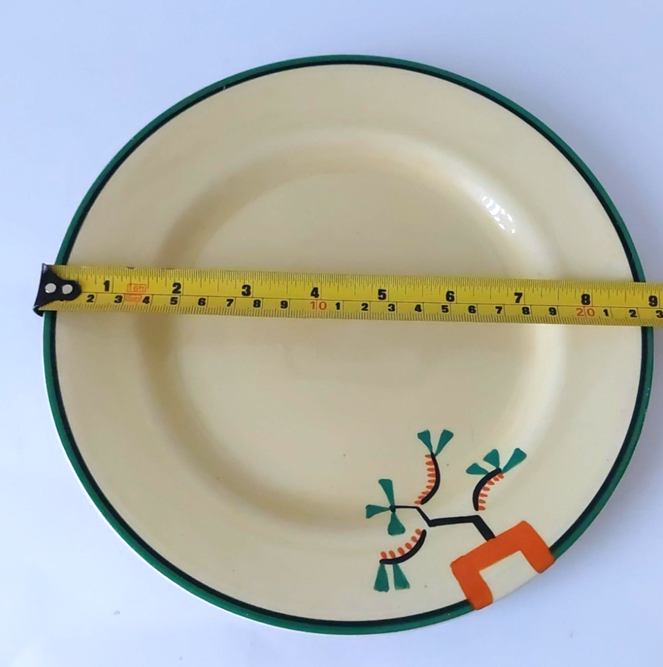 Clarice Cliff Bizarre " Ravel " Plate 22 cm ~ Perfect Condition | eBay UK