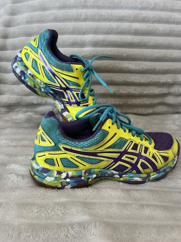 Asics Gel B256N Sneakers Sz 7.5 Shoes Flashpoint Crosstraining Yellow ...