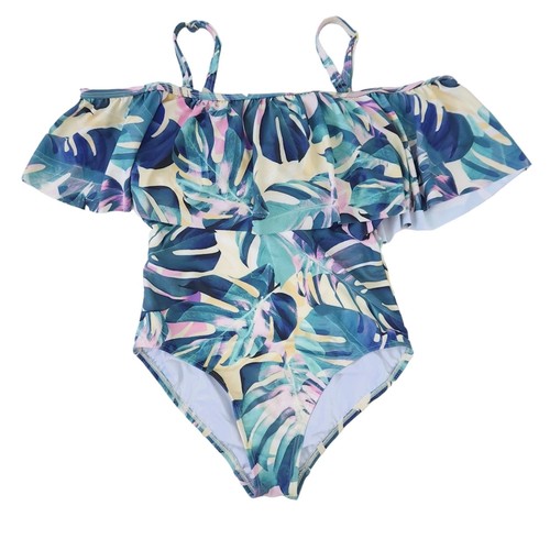Venus One Piece Floral Swimsuit Size 10 Tropical Bathing Suit Palm ...