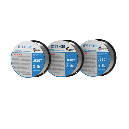 , Gasless Flux Cored Welding Wire, Carbon Steel, E71TGS (3PK, .030 ...