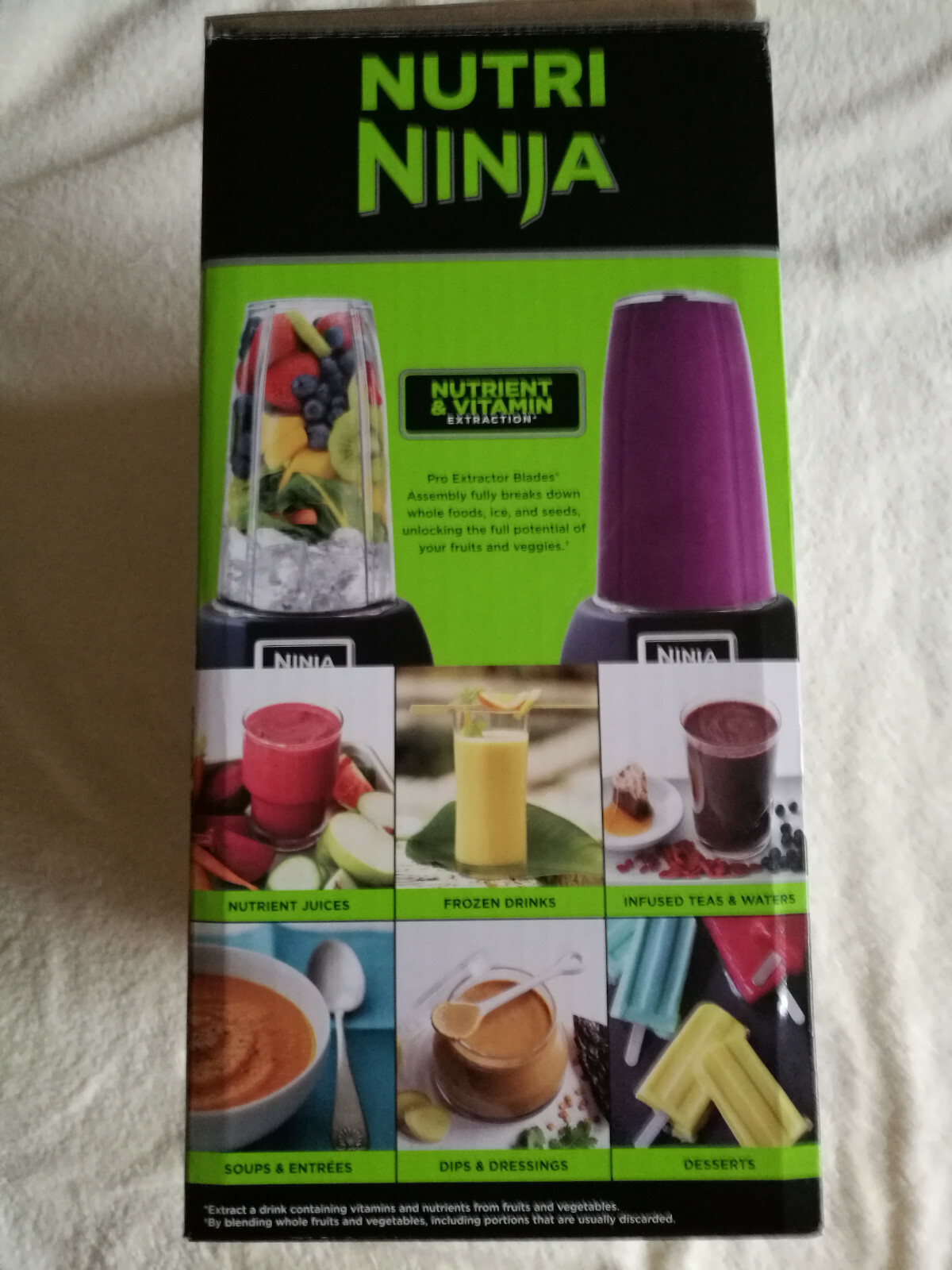 Nutri Ninja BL450 PRO Blender with 75+ recipe guide & 2 to go cups New ...