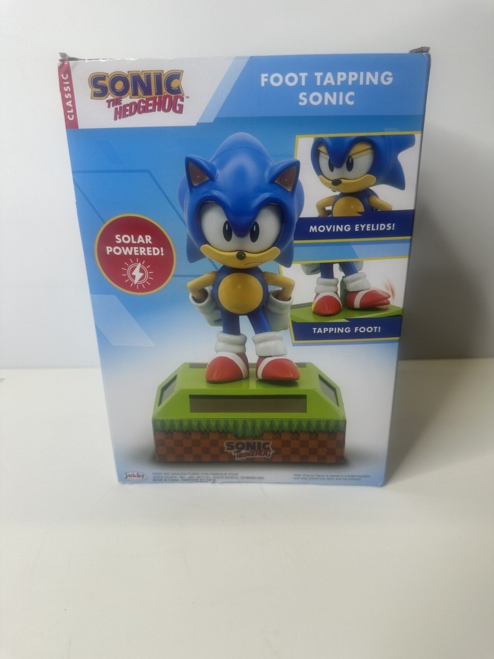 6" Sonic The Hedgehog Solar Foot Tapping Sonic Figure Display New | eBay