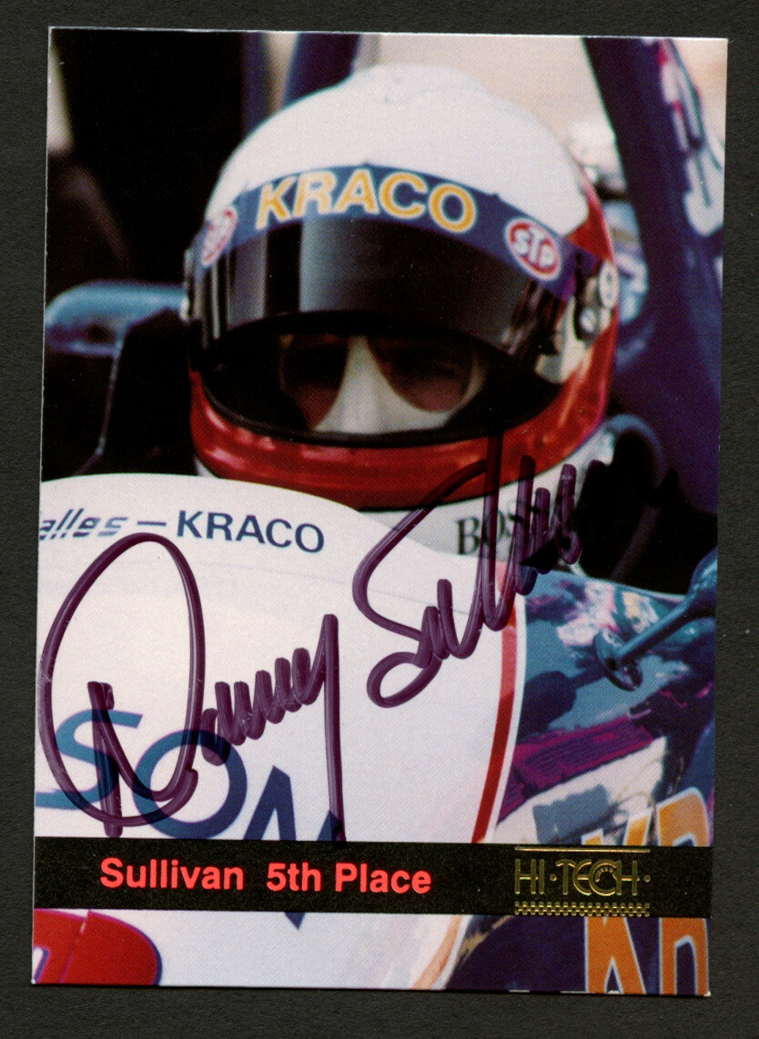 Danny Sullivan #P1/6 signed autograph auto 1993 HI-Tech Indy Car Card ...