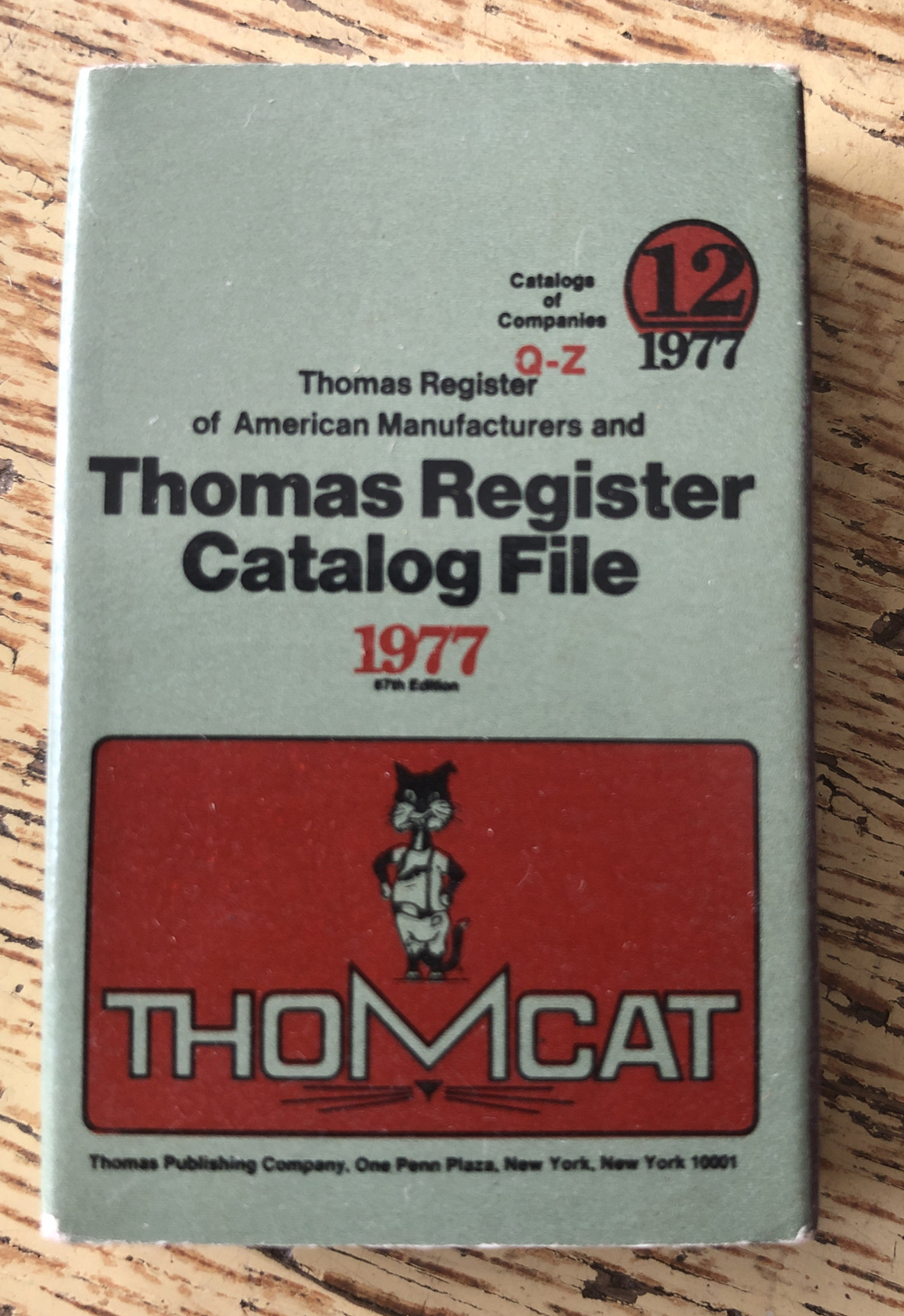1977 *Unstruck* 67th Edition Thomas Register #12 Matchbox Catalog File ...