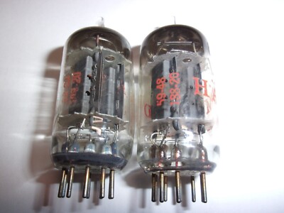 2 GE 12AX7 LONG PLATE VACUUM TUBES USA | eBay
