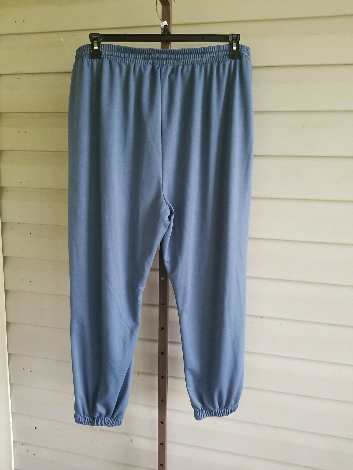 GREEN ENVELOPE PLUS Size BLUE Soft Joggers Sweatpants Pockets Ankle ...
