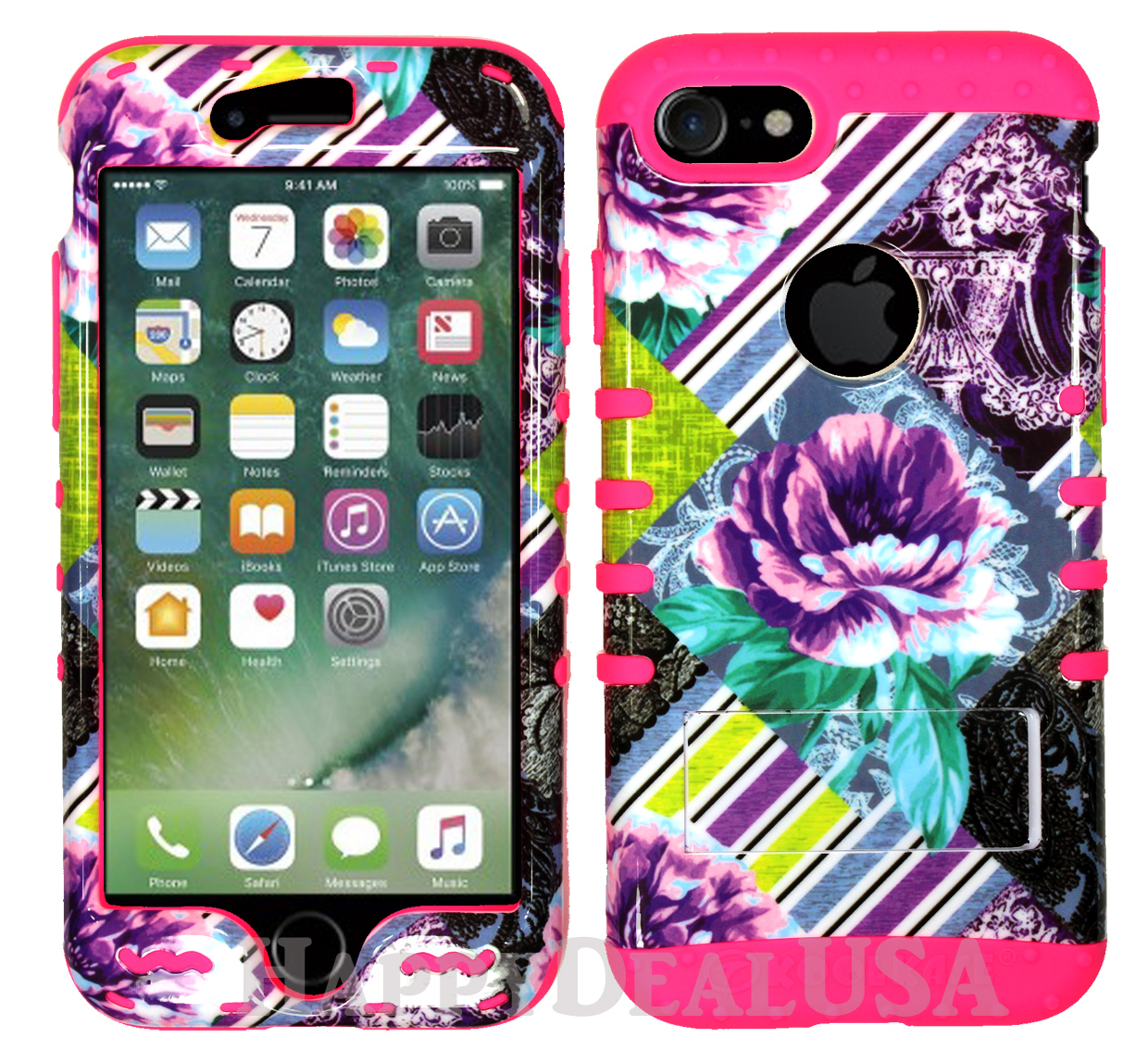 For Apple iPhone 7 & 7 Plus KoolKase Hybrid Silicone Cover Case Purple ...