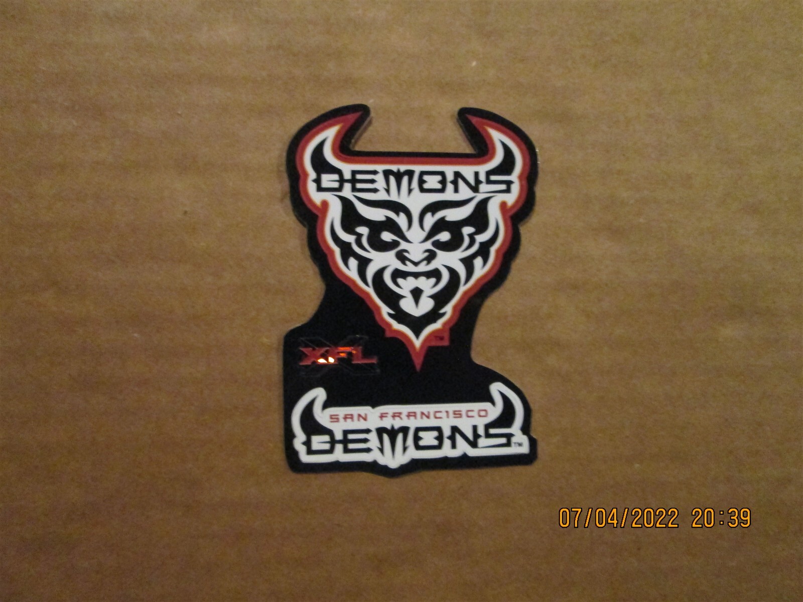 XFL San Francisco Demons Vintage Defunct Circa 2001 Team Logo Football ...