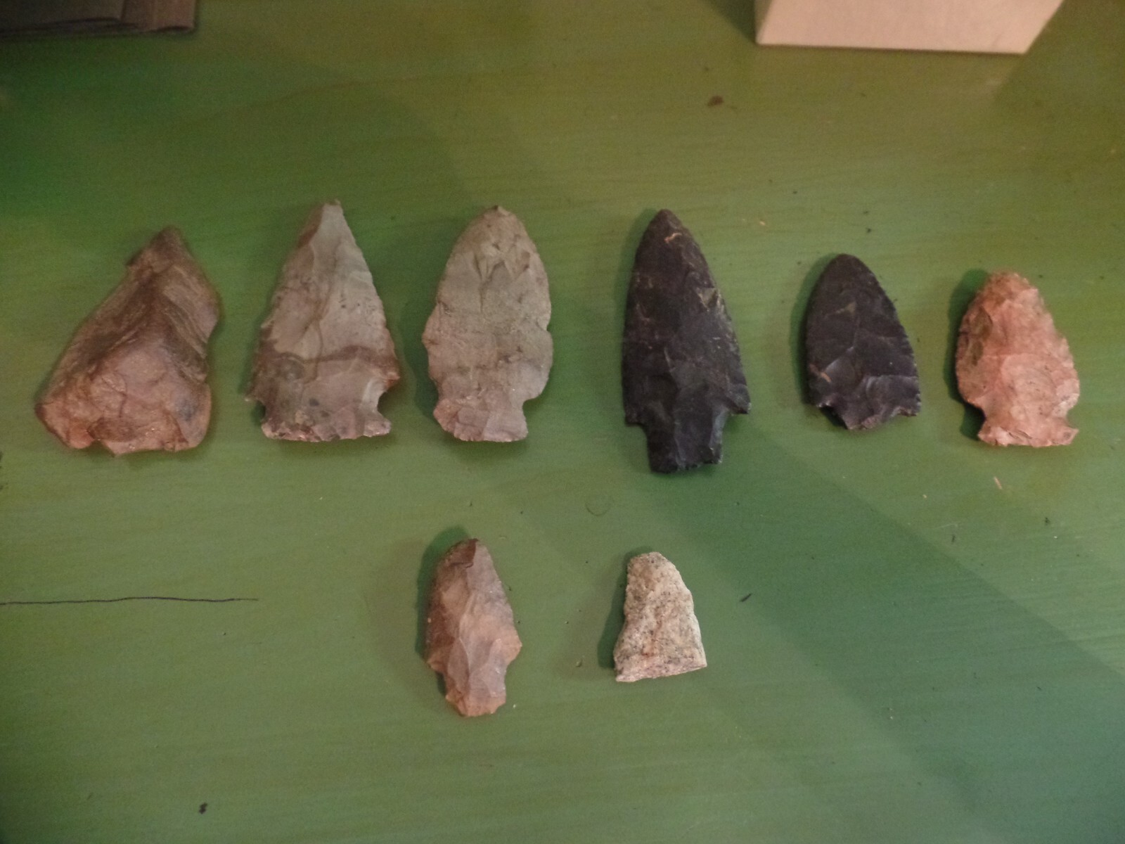 Arrowheads-LOT of Eight-1" to 3" In Size-Purchased in Michigan-Take a L ...