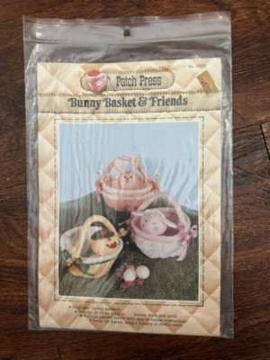 Patch Press "Bunny Basket & Friends" Easter Appliqué Pattern 1982 Sally ...