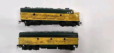 Athearn HO Chicago & Northwestern F7A Non-powered F7B Powered CNW | eBay