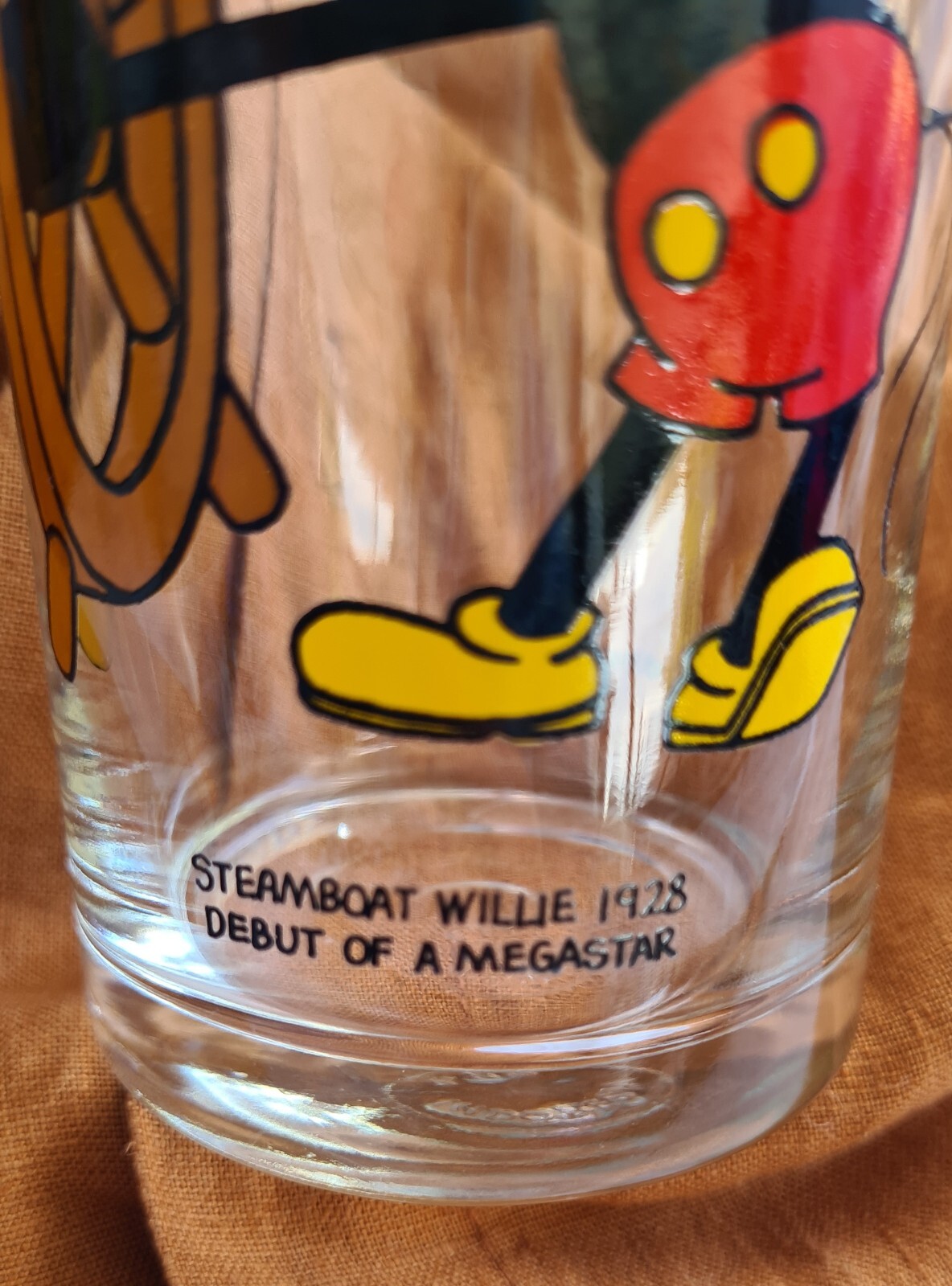 Vintage Hungry Jacks Happy 65th Mickey Steam Boat Willie Glass 1993 ...