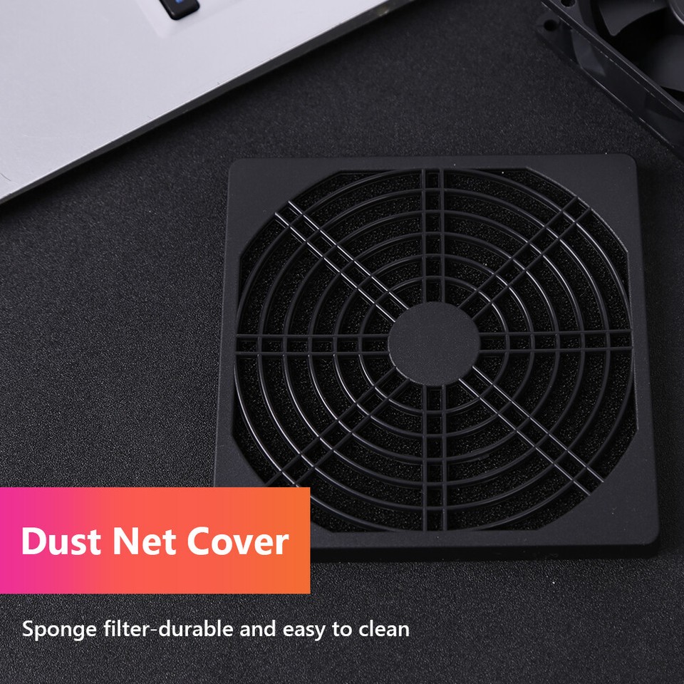 New 5pcs 80mm PC Computer Case Fan Dust Filter Screen Plastic Dustproof ...
