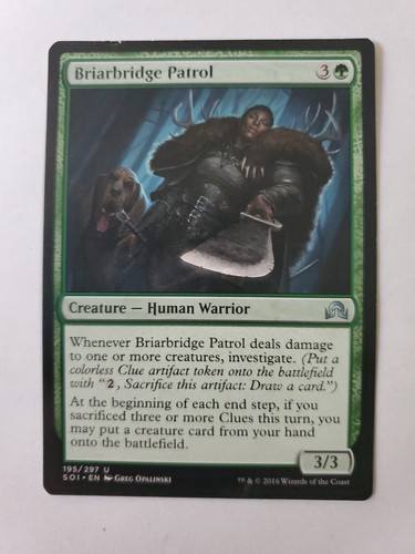 MTG Magic The Gathering Card Briarbridge Patrol Creature Human Warrior ...