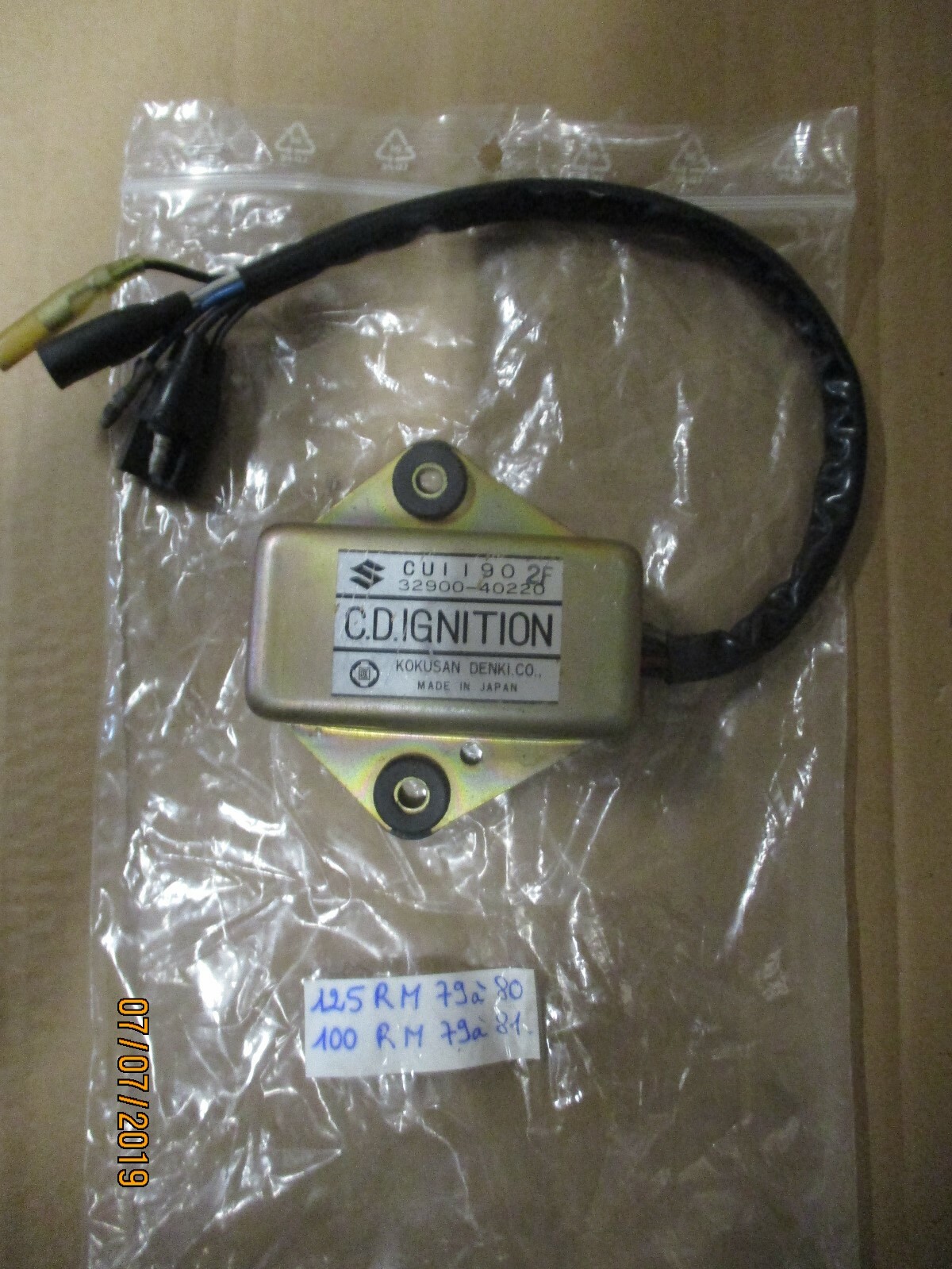 CDI neuf SUZUKI 100 RM et 125 RM 1979 et 1980 référence 32900-40220 ...