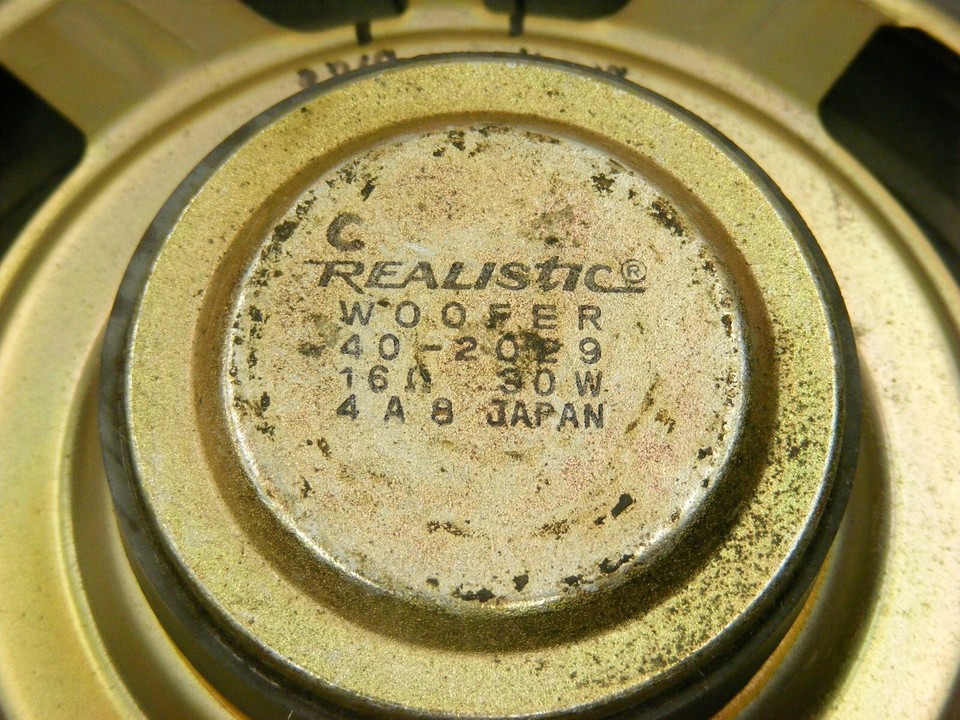 Radio Shack Realistic Speaker Woofer 40-2029, 16 ohm, 30 watt (Optimus ...