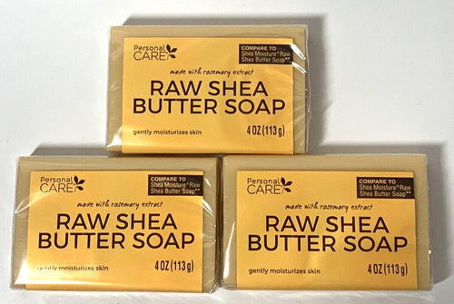 Raw Shea Butter Soap Moisturizes with Rosemary 4 oz Personal Care - Lot of 3 48155950030| eBay
