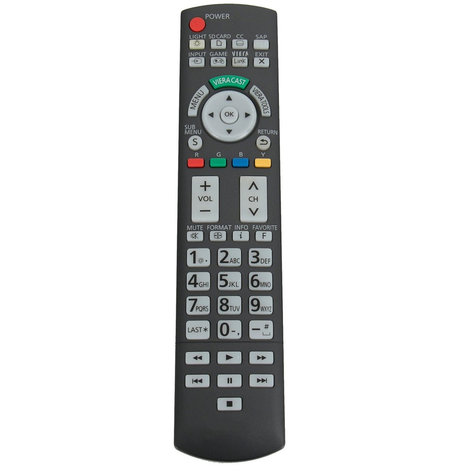 N2QAYB000486 Replace Remote for Panasonic TV TC-P50G20 TC-P54G20 TC ...