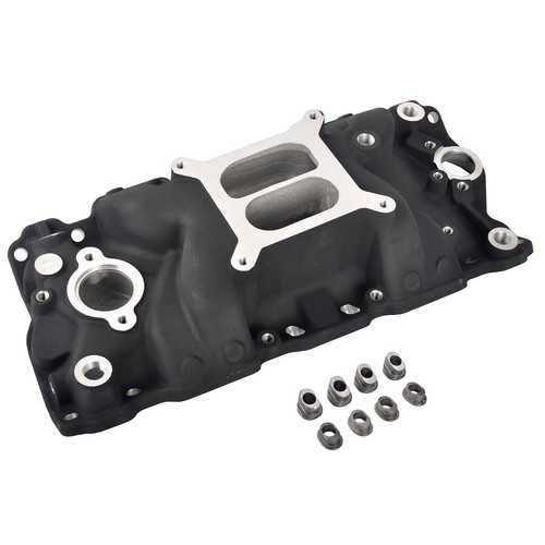 Dual Plane High Rise Intake Manifold for SBC Chevy V8 305 327 350 400 ...