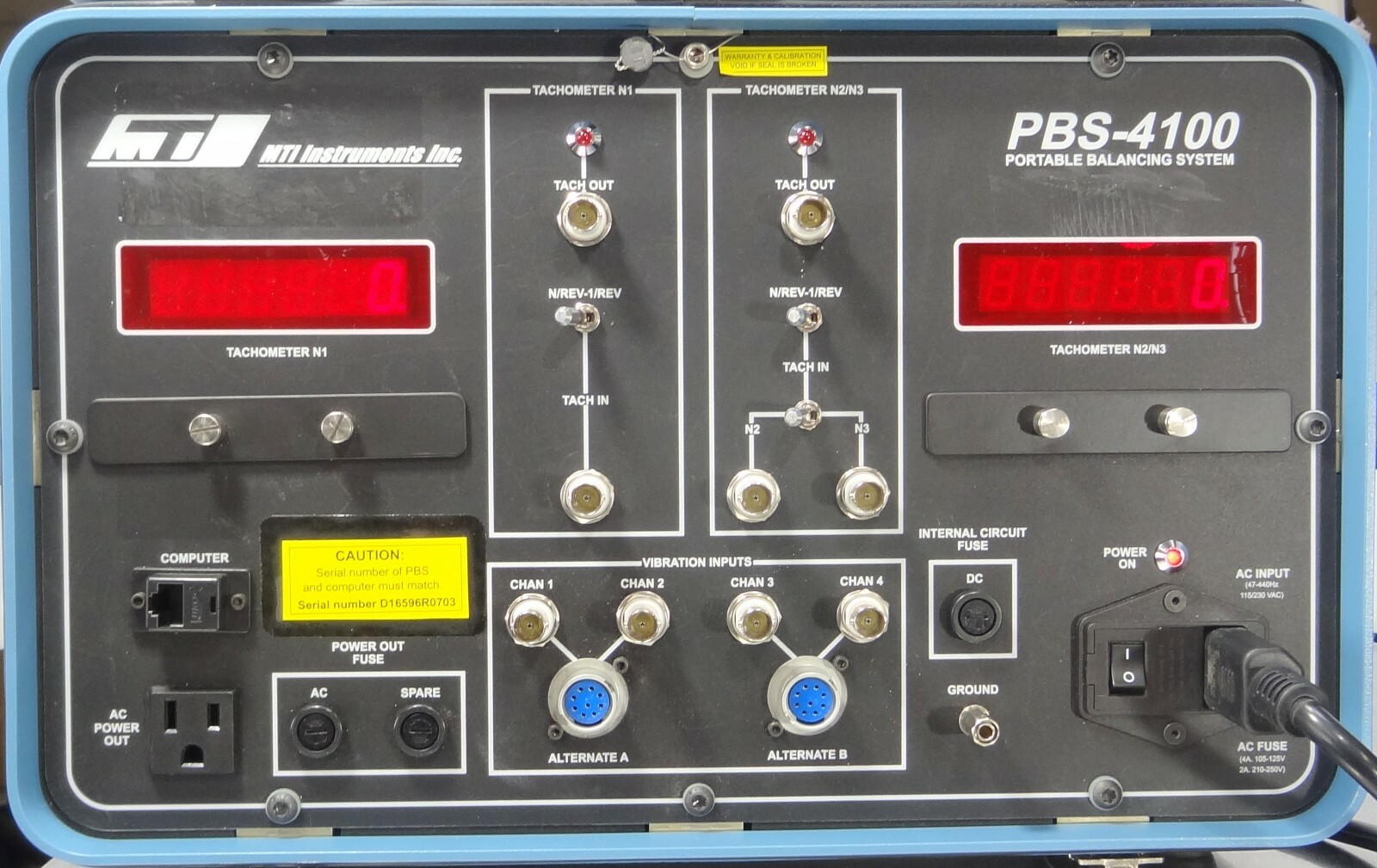 MTI Instruments PBS-4100 Portable Balancing System 8000-0402 | eBay ...