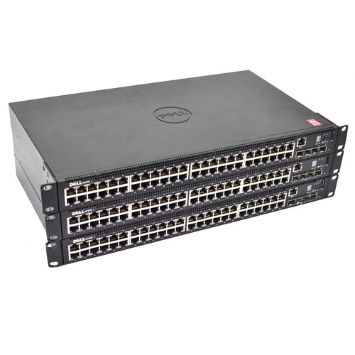 (3) Dell N1548 PowerSwitch Gigabit Ethernet Switch 48-RJ45 Ports 4-SFP+ ...