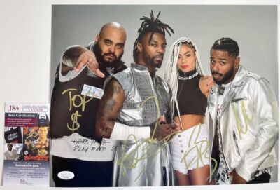 WWE NXT Hit Row Signed 11x14 Photo B Swerve, B-Fab, Top Dolla, Ashante ...