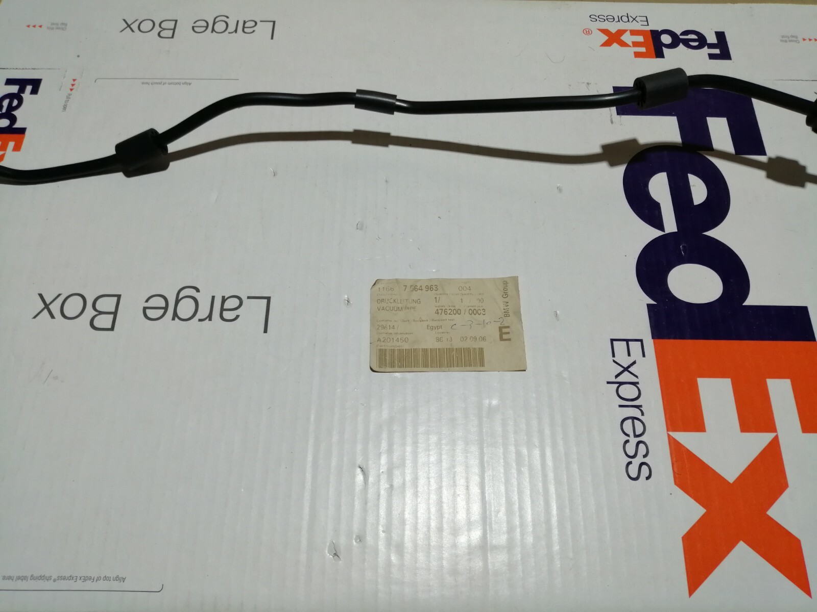 Genuine OEM BMW F01 F02 Power Brake Unit Depression Vacuum Pipe ...