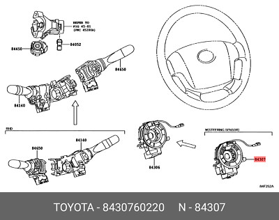 Genuine OE Cable Sub-Assembly 8430760220 for Toyota 84307-60220 | eBay