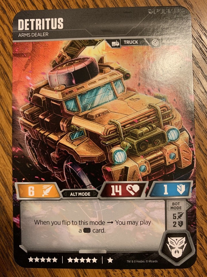 Transformers TCG Detritus Rare NM RT T05/T52 Wave 4 | eBay