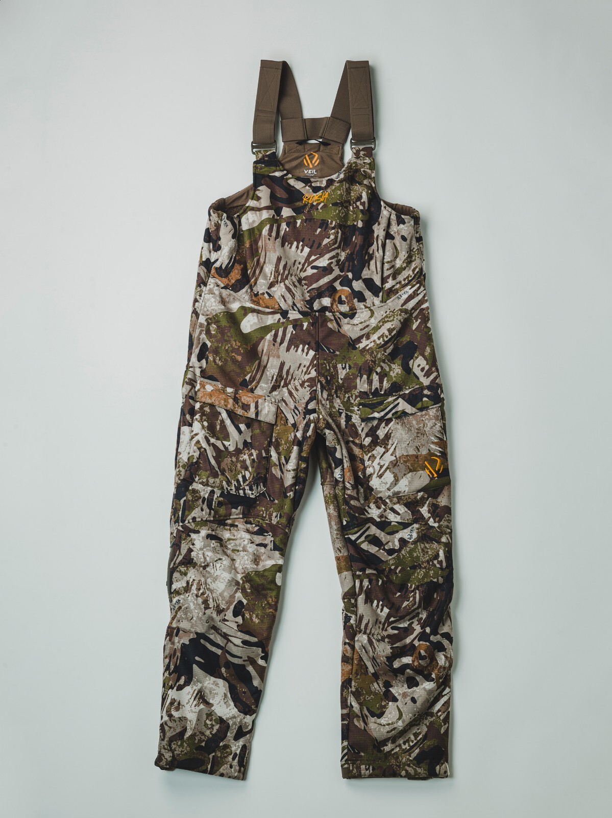 VEIL CAMO Men’s Fleece Chaos Hunting Bib Windproof, Comfortable 4-Way ...