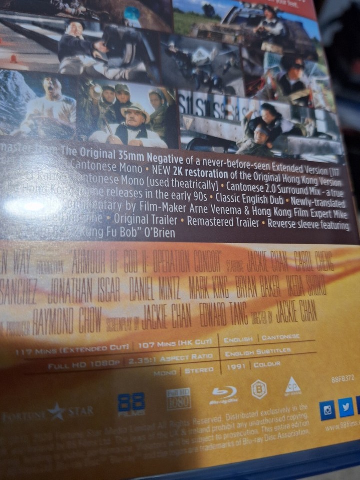 Jackie Chan Movie Lot 88 Films Sammo Hung Deluxe Box Set Region B Yuen ...