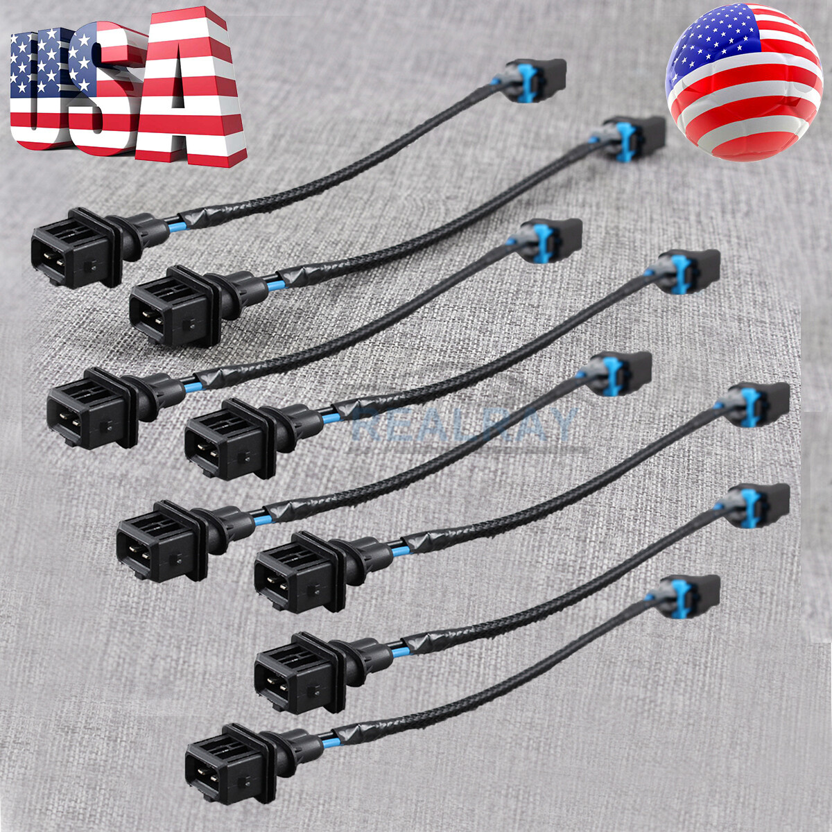 For Jetronic EV1 to Mini Delphi Multec 2 Fuel Injectors Wire Harness ...