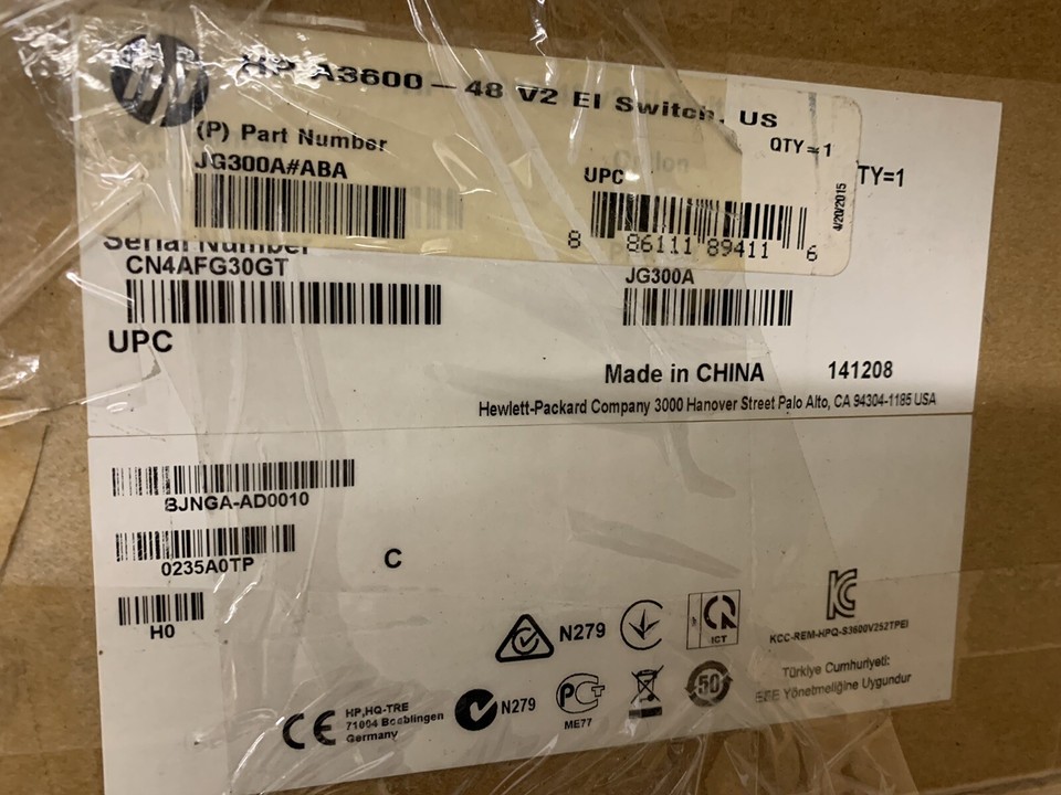 HP Procurve JG300A A3600-48 V2 EL layer 3 Switch PoE 2x 1G SFP | eBay