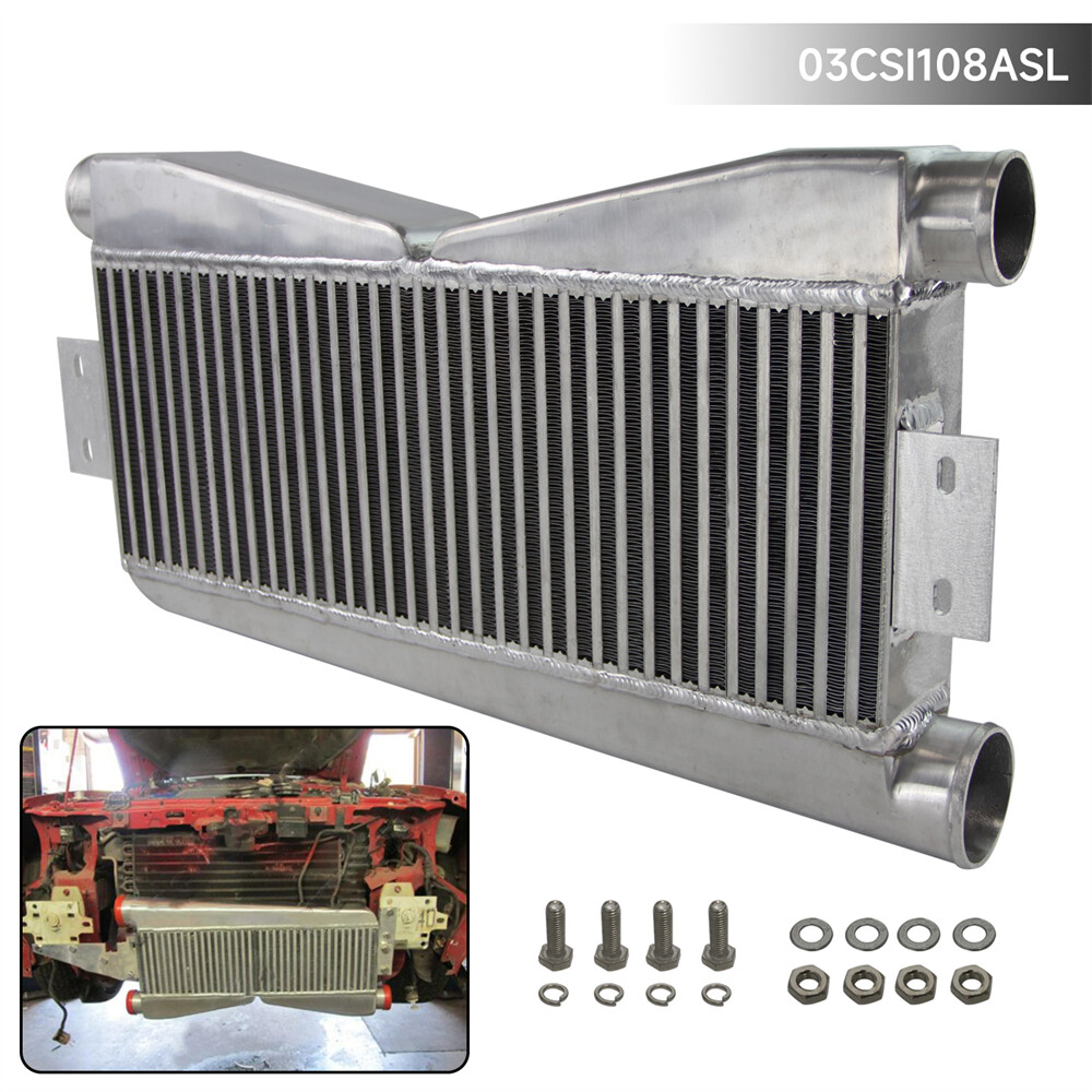 V1 Type 1 Universal FMIC Bar & Plate Twin Turbo Intercooler 24"x9"x3.5 ...