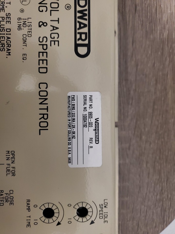 Woodward 2301A Load Sharing and Speed Control 9905-020 Used | eBay