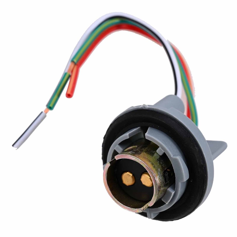 2PCS 1157 2357 LED Pig Tail Plug Stop Brake Turn Light Bulb Socket ...