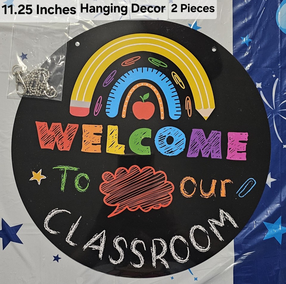 2PC Welcome Sign for Classroom Door Decorations Welcome to Our ...