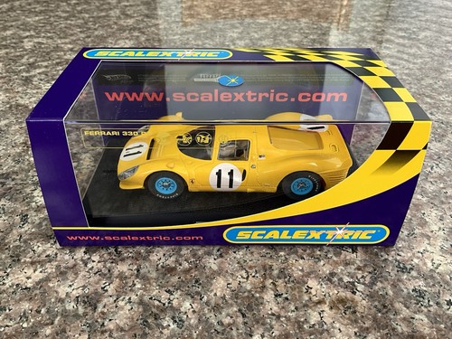 C2787 SCALEXTRIC STUNNING YELLOW FERRARI 330 P4 1/32 SCALE SLOT CAR ...