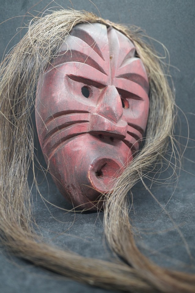 215# Antique, Sacred, False Face Iroquois Mask – Ritually Used | eBay