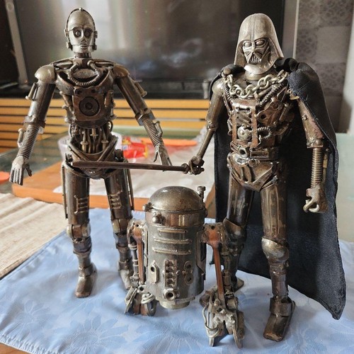 Star Wars Metall Figuren Set C-3PO, Darth Vader, R2-D2 30cm ...