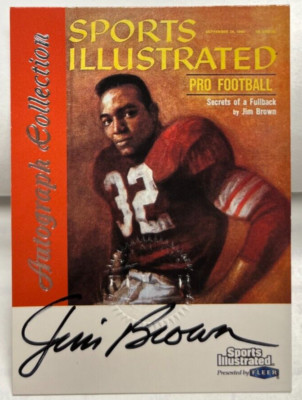 Jim Brown 1999 Fleer Sports Illustrated on-card Autograph Auto ...