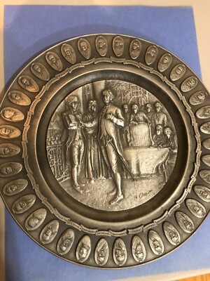 INTERNATIONAL PEWTER LIMITED EDITION PRESIDENTIAL OATH OF OFFICE PLATEs ...