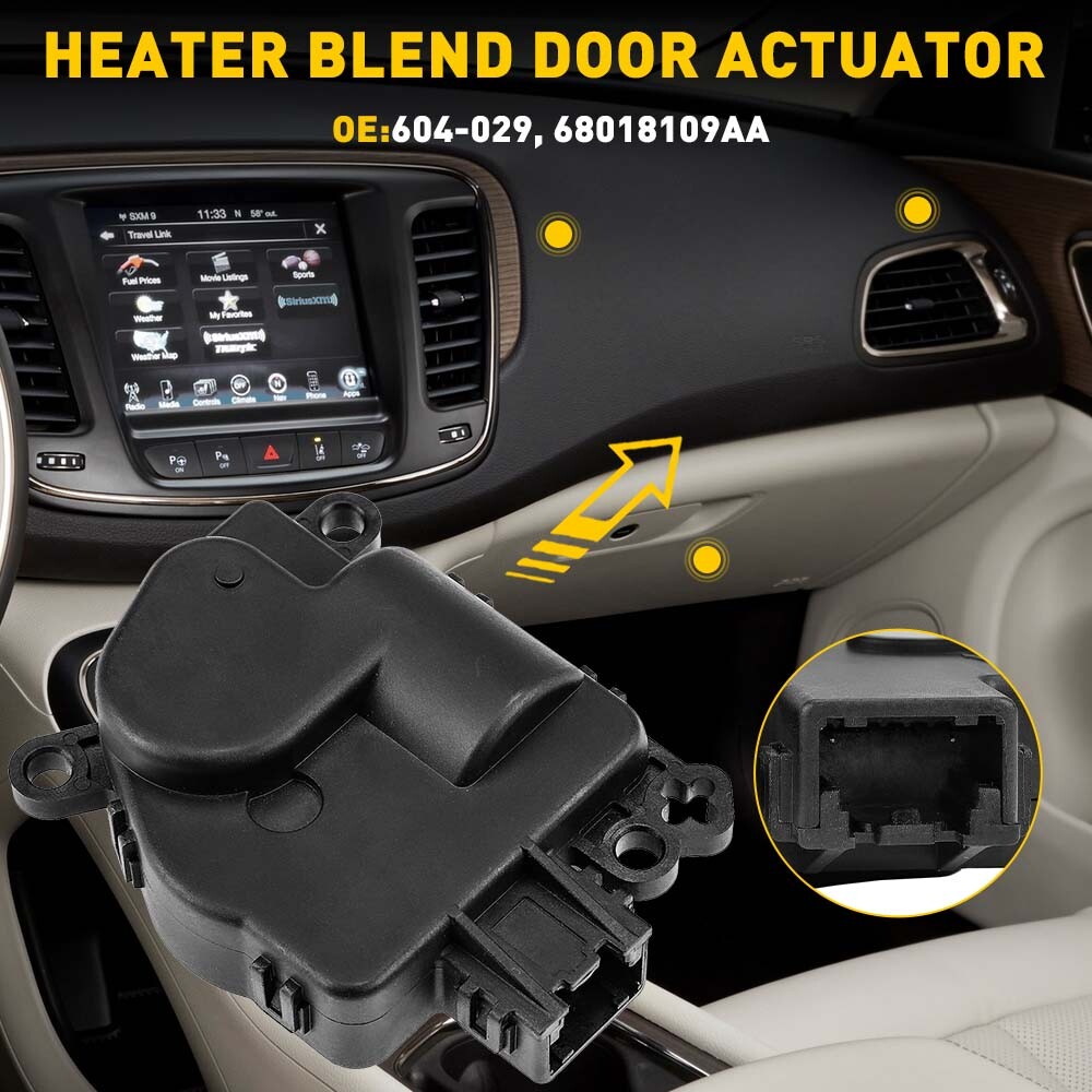2pcs HVAC Heater Blend Door Actuator for Chrysler Dodge Avenger Jeep ...